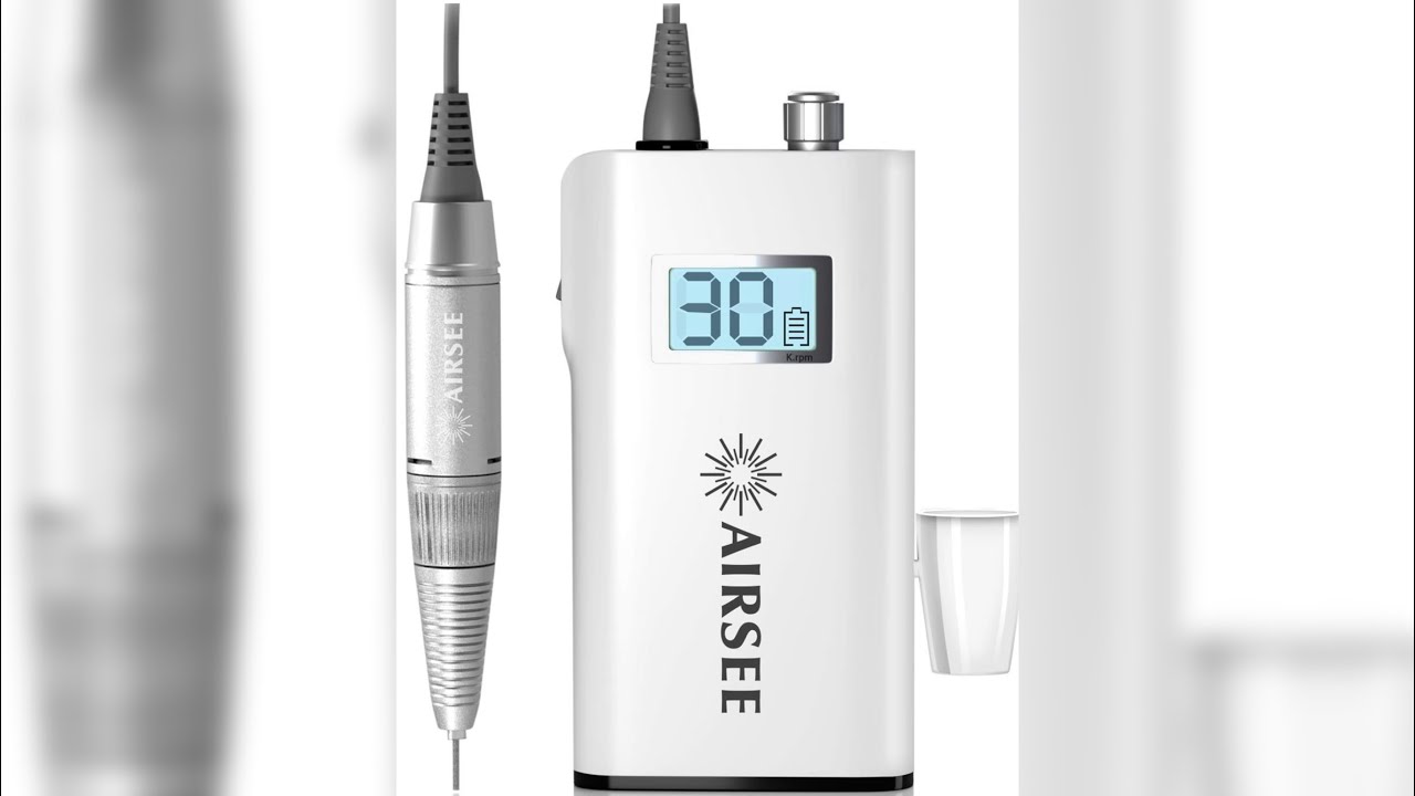 Airsee Rechargeable Nail Drill - YouTube