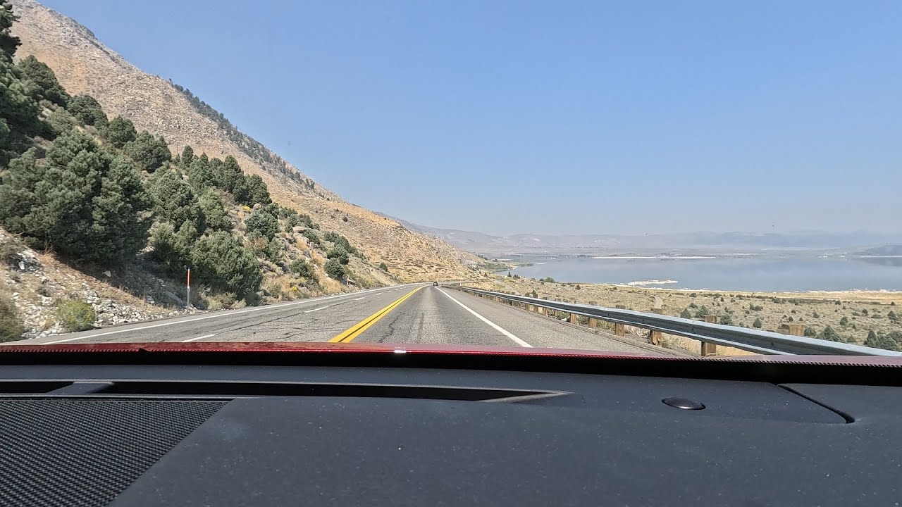 Scenic Ambient Drive | US-395 from Yosemite to Carson City | Mountains ...