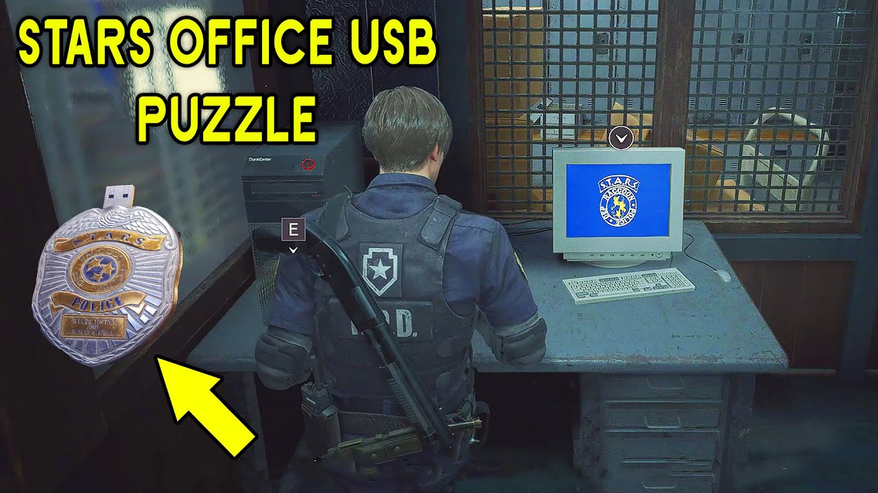 Resident Evil 2 Remake - How to Unlock Armory Door (USB Key Location ...