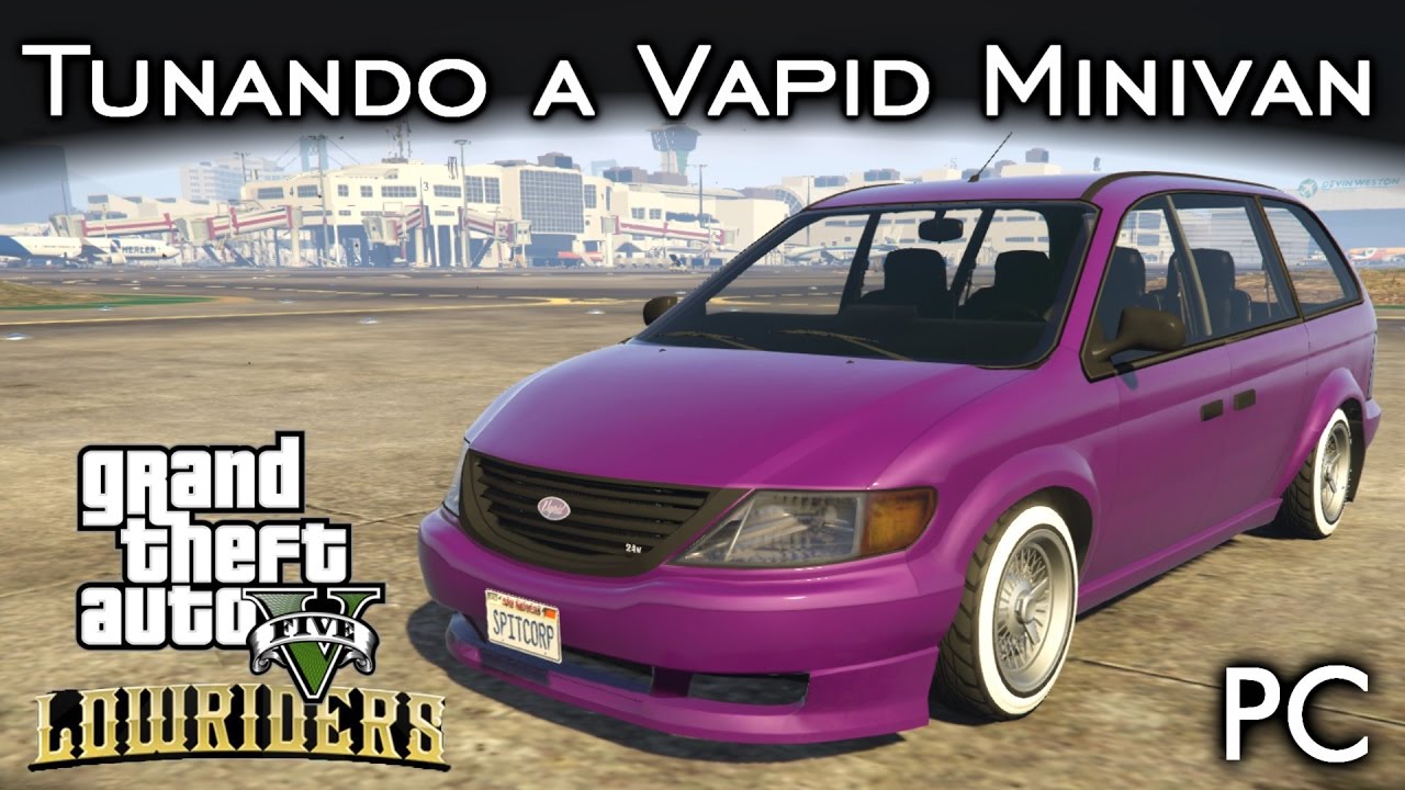 Tunando a Vapid Minivan em Lowrider! MOD Oficina do Benny | GTA V - PC ...