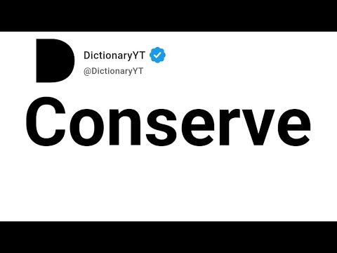 Conserve Synonyms | Thesaurus | Similar Words - YouTube