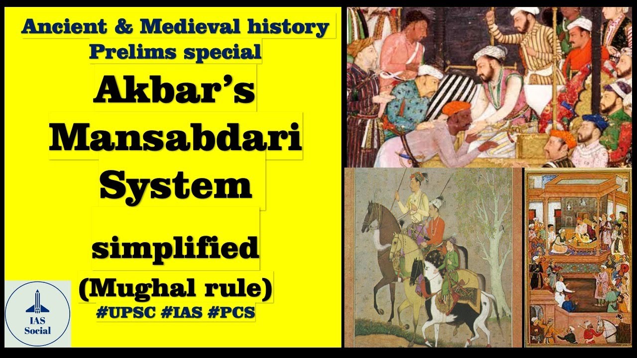 Akbar Mansabdari system | UPSC | IAS | Mughal administration| Jagirdari ...