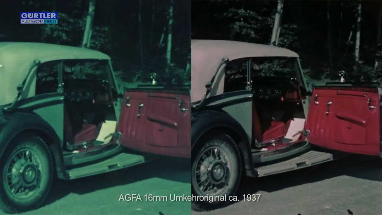 Farbrekonstruktion Agfa Film von 1936 - YouTube