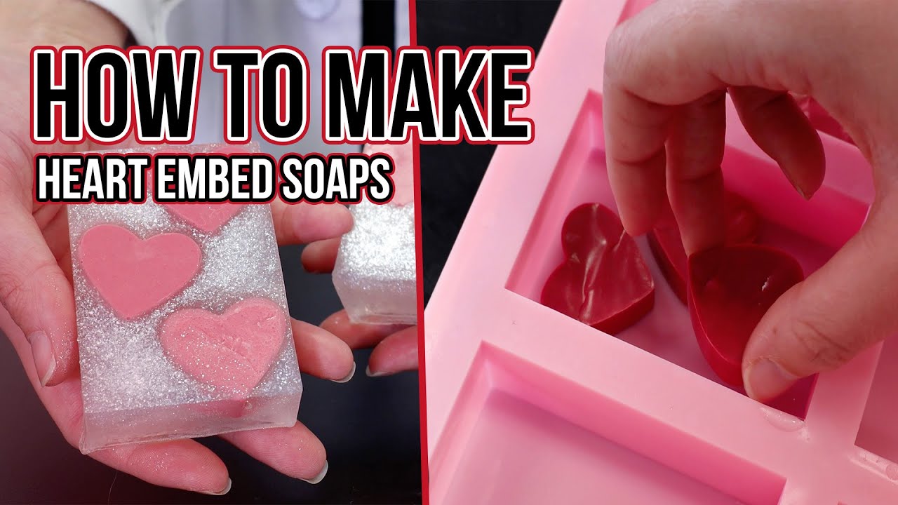How to Make a Melt and Pour Heart Soap - Recipe Included - YouTube