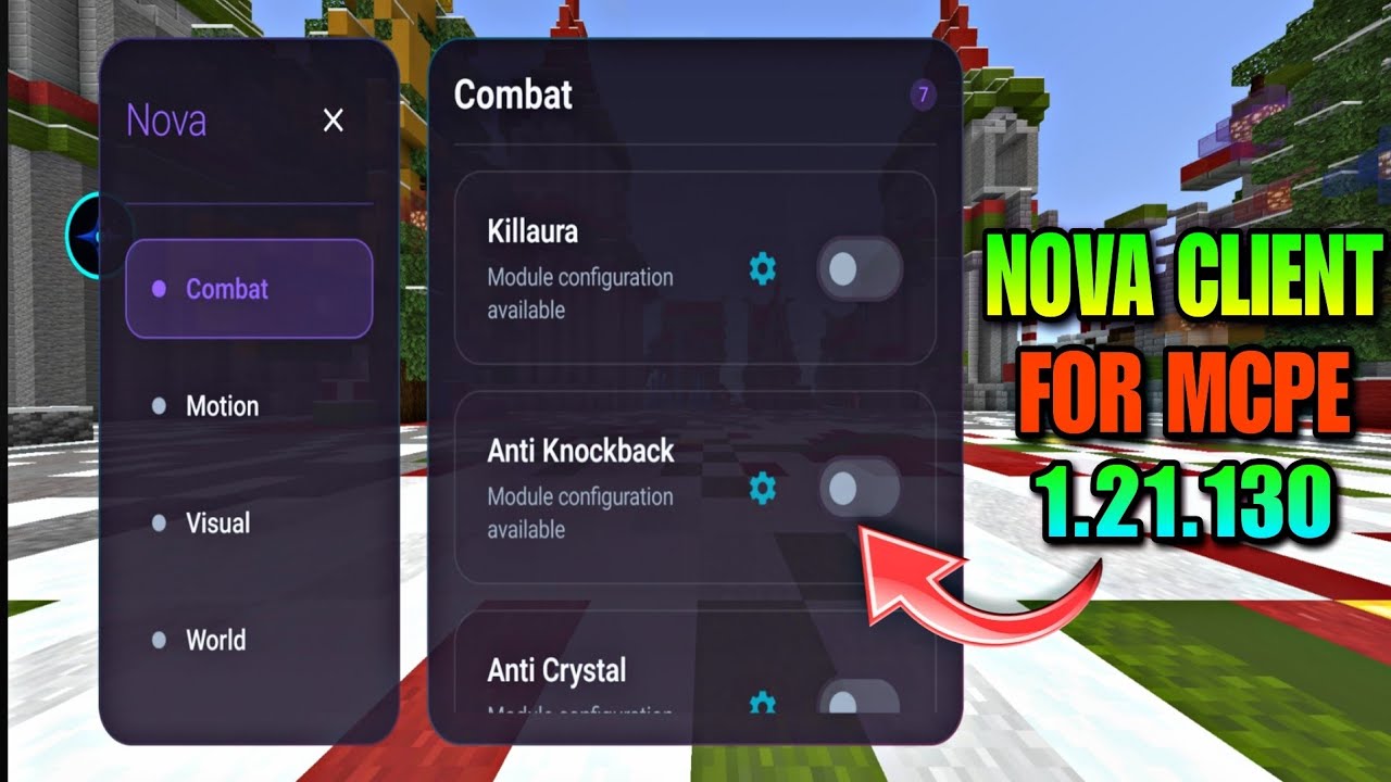 Nova Client V2.4 For MCPE 1.21.30 | MCPE *OP* MOD MENU - YouTube