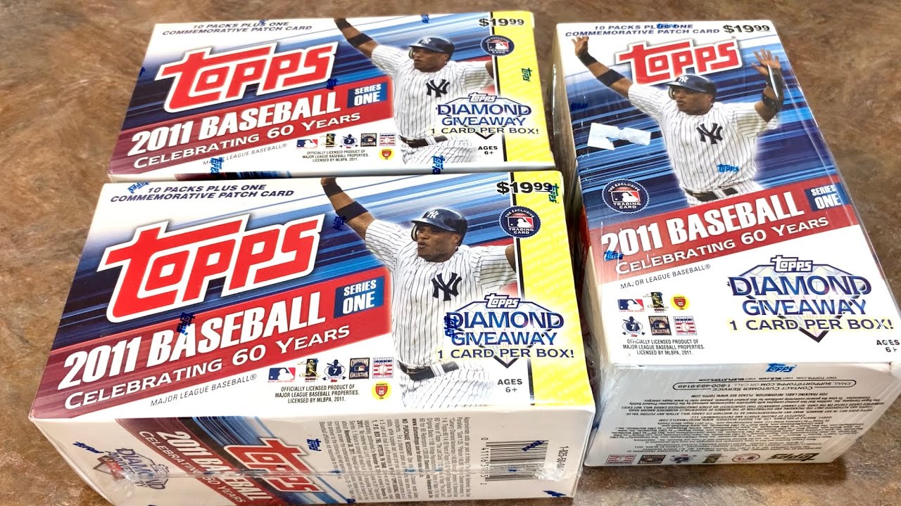2011 TOPPS BASEBALL CARDS BLASTER BOX OPENING! (Throwback Thursday ...