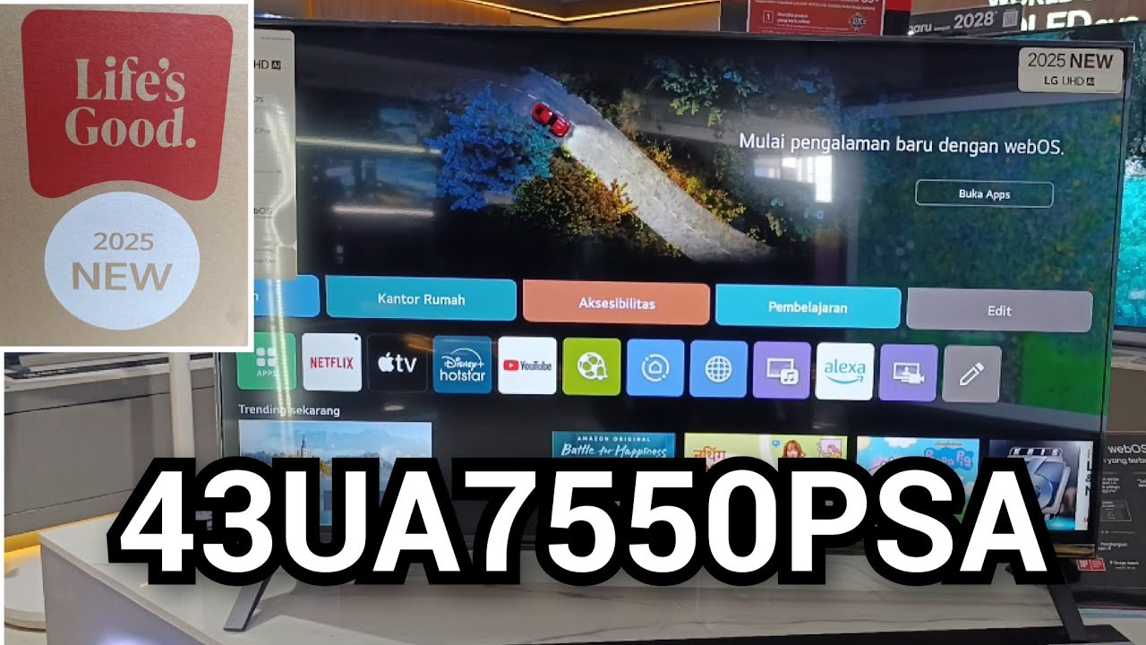 #first New 2025 Unboxing LG Smart TV 43 inch UHD terbaru 43UA7550PSA ...