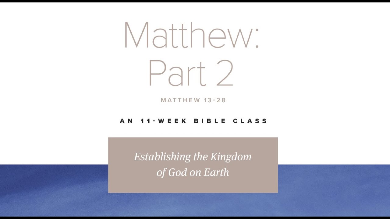 Matthew Bible Study Part 2 | Week 6 | Matthew 21-22 - YouTube