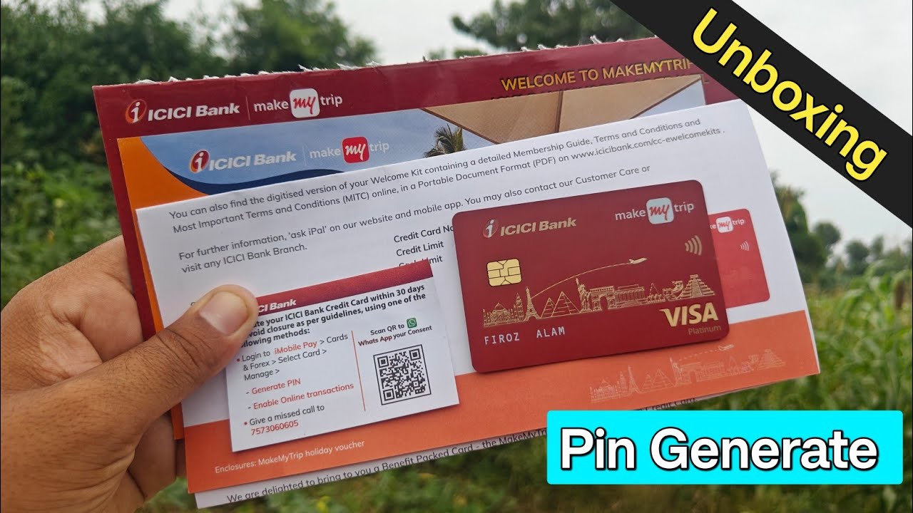 Make my trip Credit Card Unboxing | Icici bank MakeMyTrip Credit Card ...
