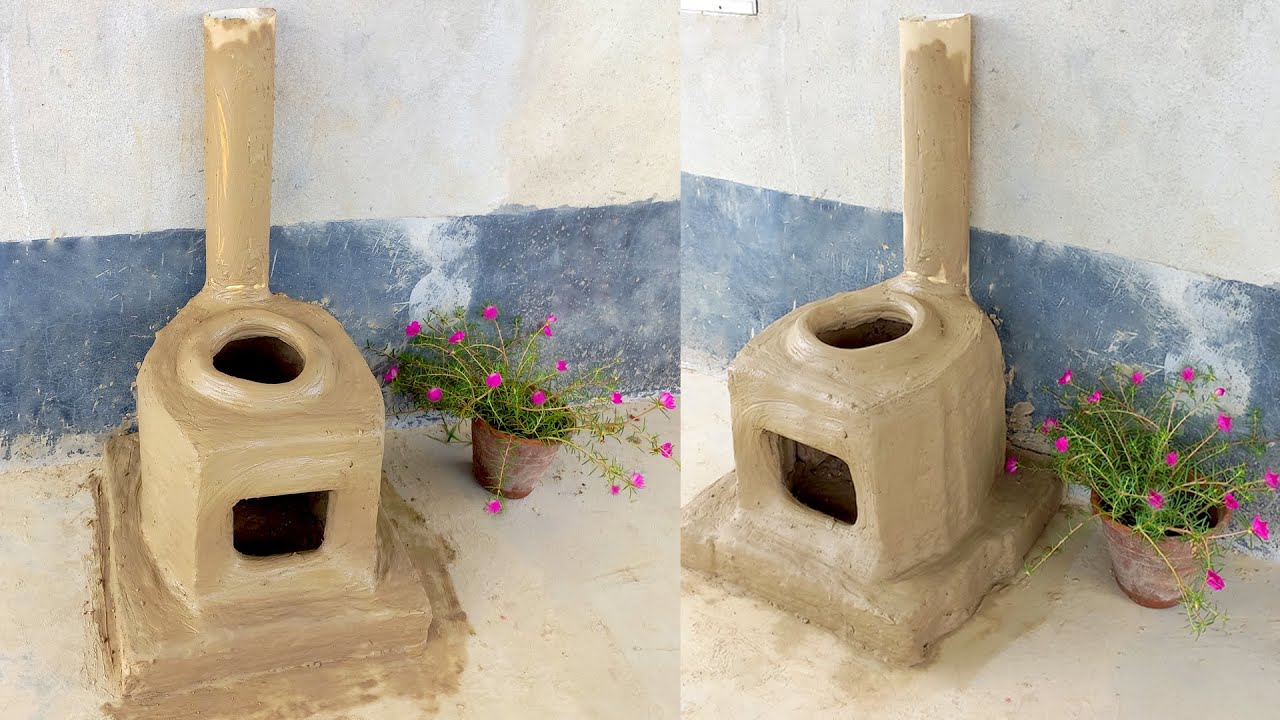 Beautiful wood stove | traditional village life chulha | desi chulha ...