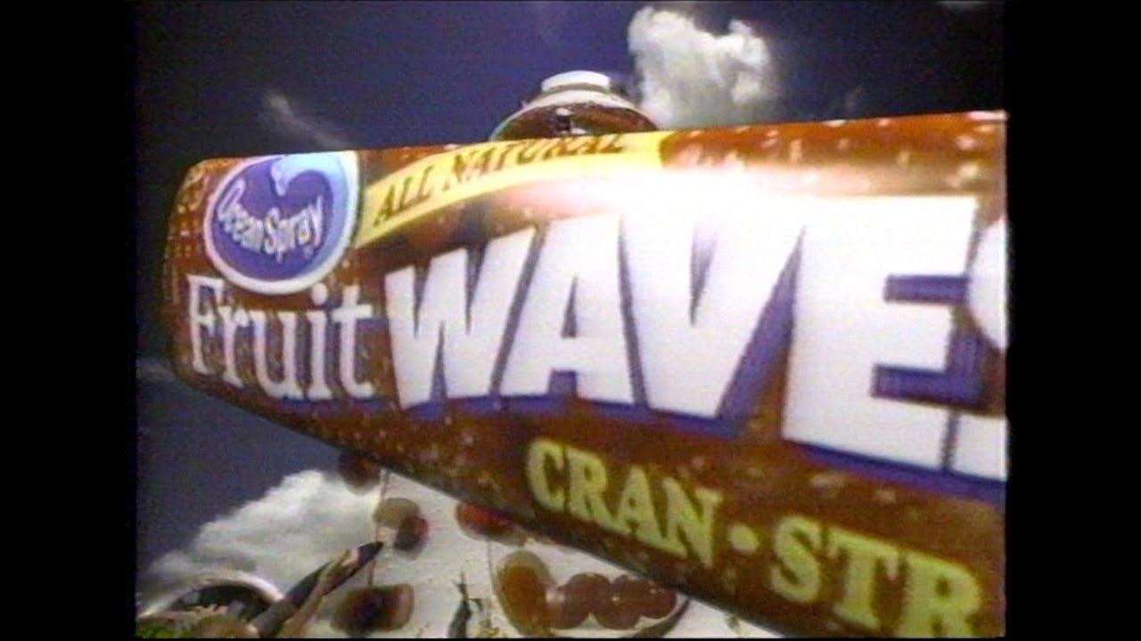 Ocean Spray Fruit Waves Candy Commercial (1995) - YouTube