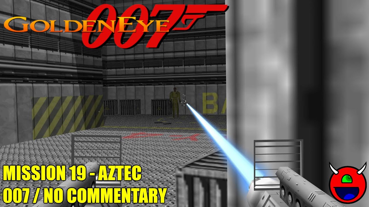 Goldeneye 007 N64 (Emulated) - 19 Aztec - 007 No Commentary - YouTube