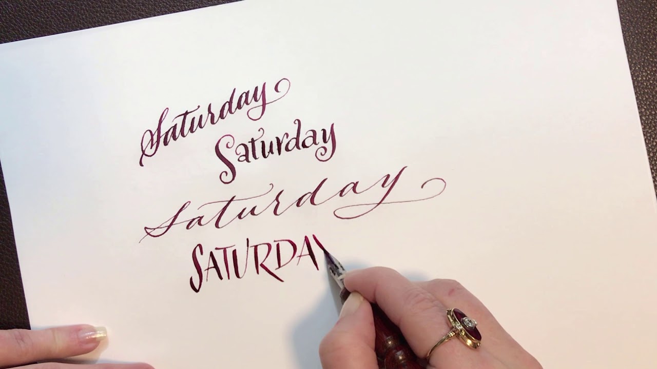Lettering Saturday - YouTube