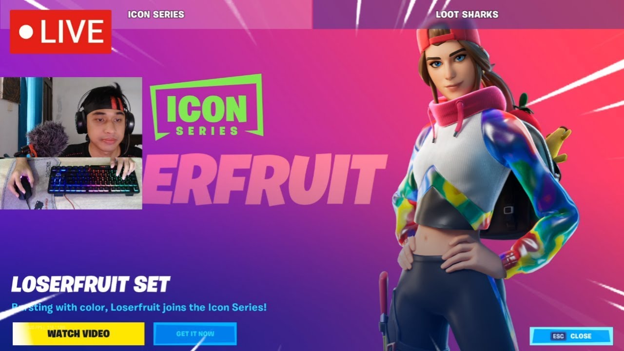 LIVE FORTNITE - LOSERFRUIT - YouTube