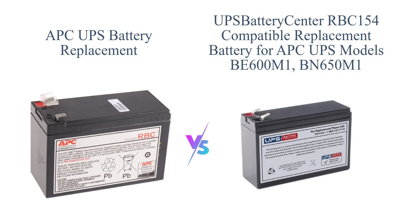 APC APCRBC110 vs UPSBatteryCenter RBC154 🔄 Which UPS Battery ...