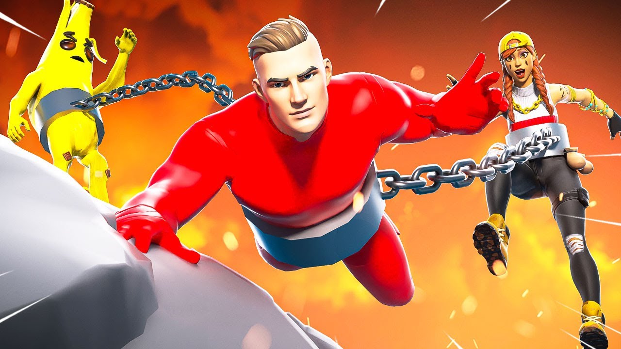 Can we beat FORTNITE CHAINED TOGETHER! - YouTube