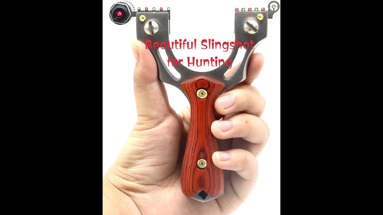 Stainless Steel Wooden Handle Pocket slingshot for Professionals - YouTube