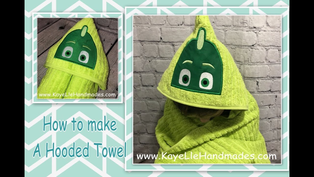 DIY - How to make a Hooded Towel - YouTube