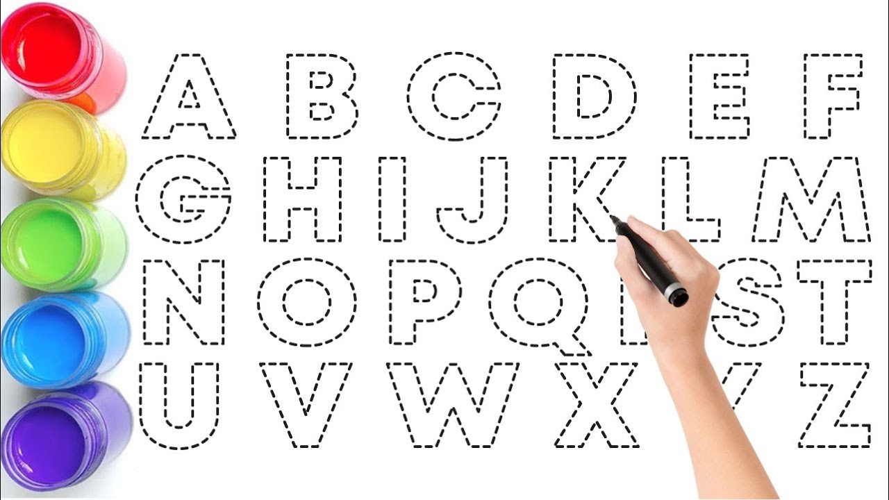 Learn to Write Your ABCs! Tracing & Coloring - YouTube