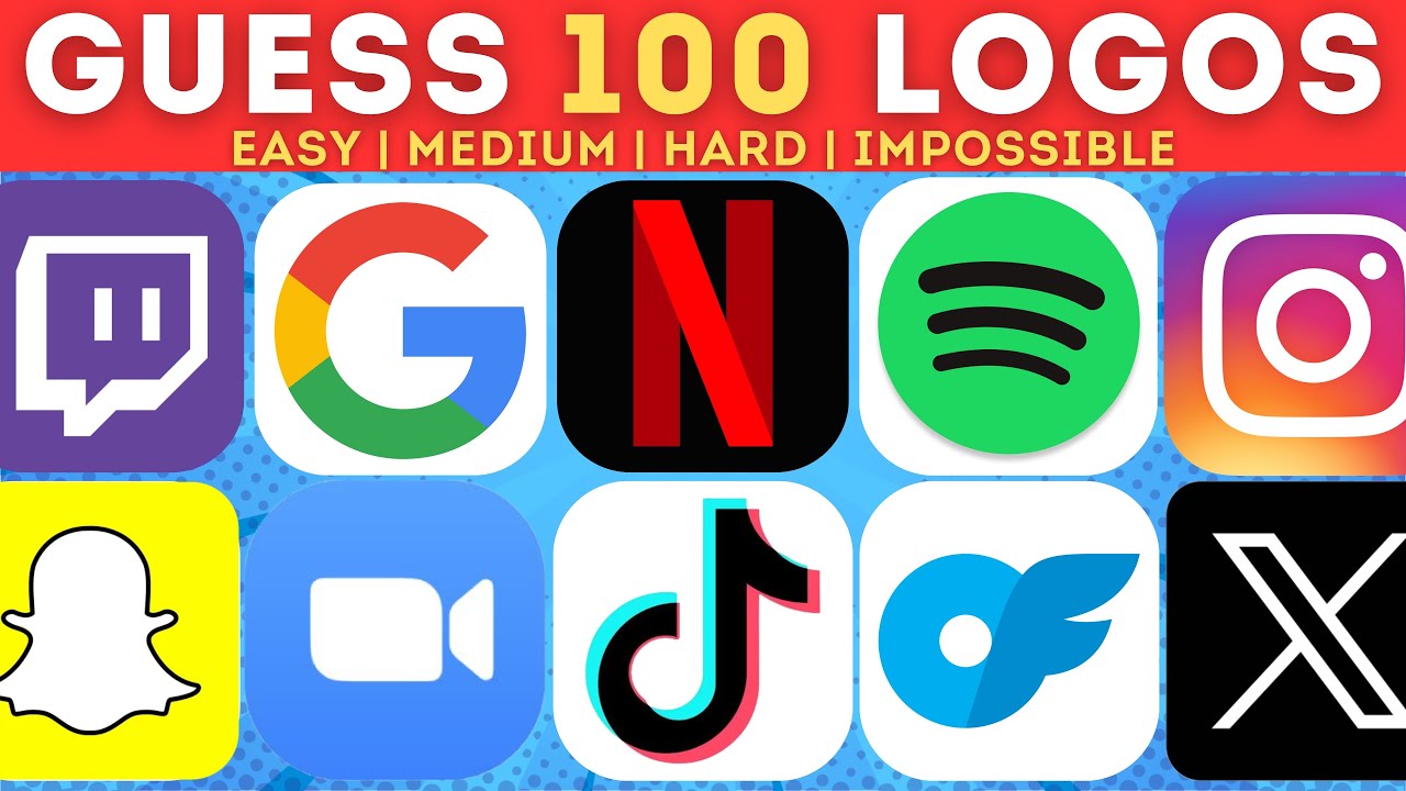 Guess the Logo in 5 Seconds | Easy, Medium, Hard, Impossible Edition ...