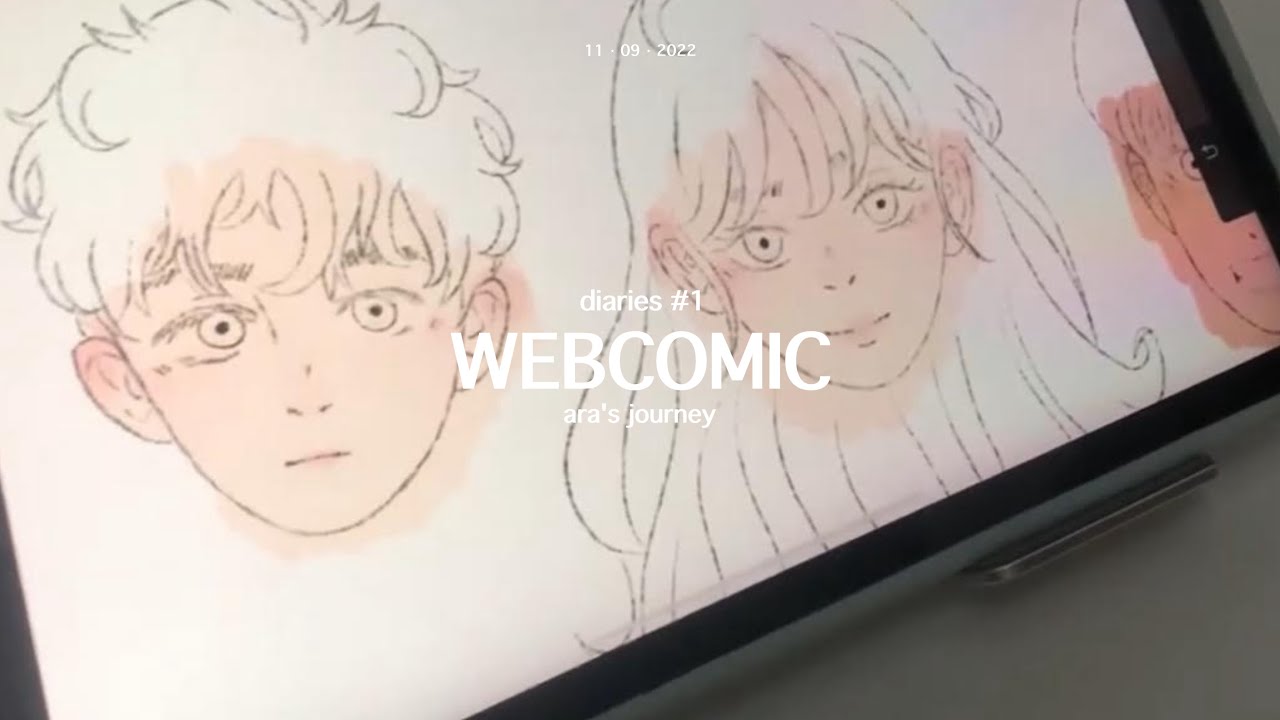 WEBTOON diaries #1 | notion, GIF, working on my webcomic, etc (ara's journey #1) - YouTube
