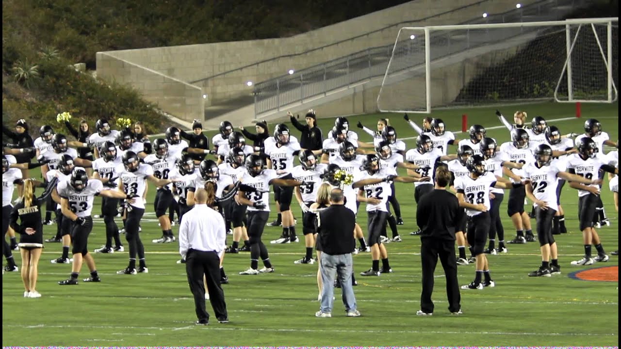 Servite High School Football Last Ceremonial End of game show - YouTube