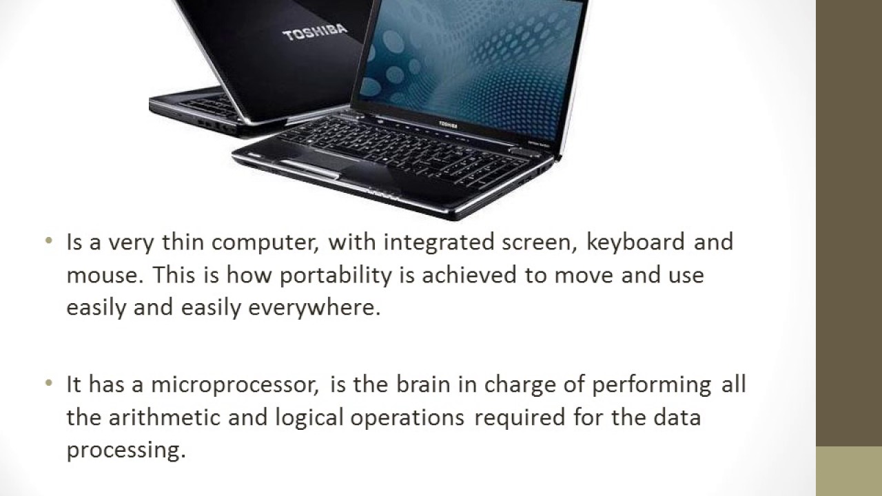 Differences between a desktop computer and a laptop - YouTube