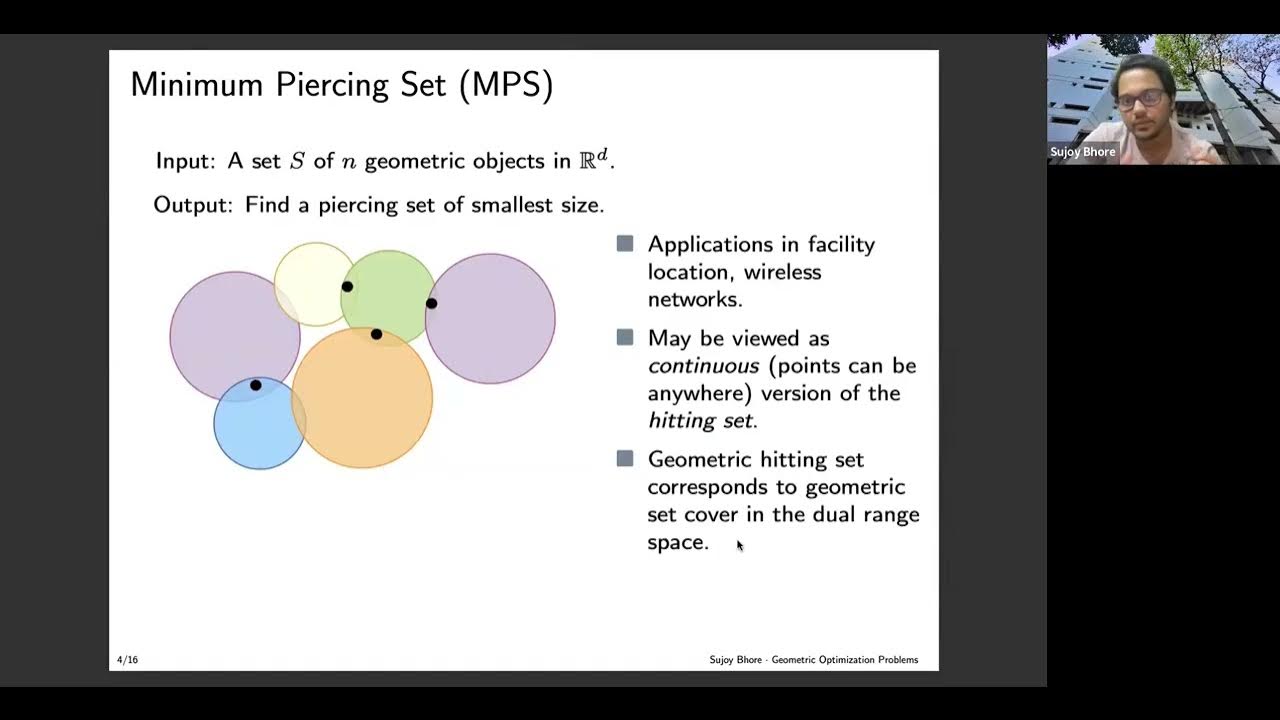Sujoy Bhore: Fast Static and Dynamic Approximation Algorithms for Geometric Optimization ...