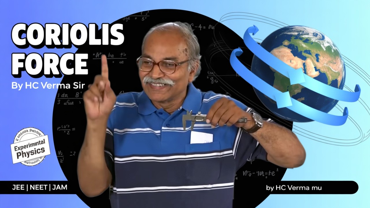 Coriolis Force Explained by HC Verma Sir - YouTube