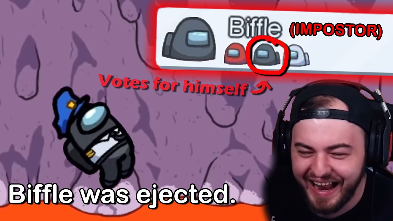 biffle votes himself off as the impostor - YouTube