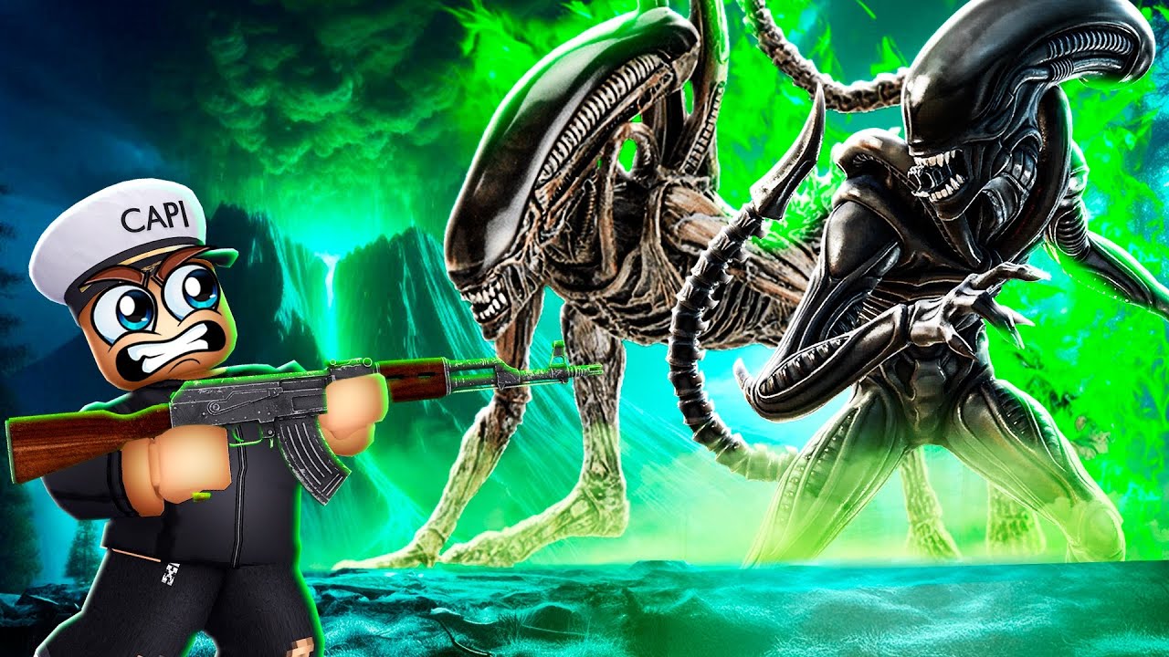 HUMANS vs ALIENS in ROBLOX - YouTube