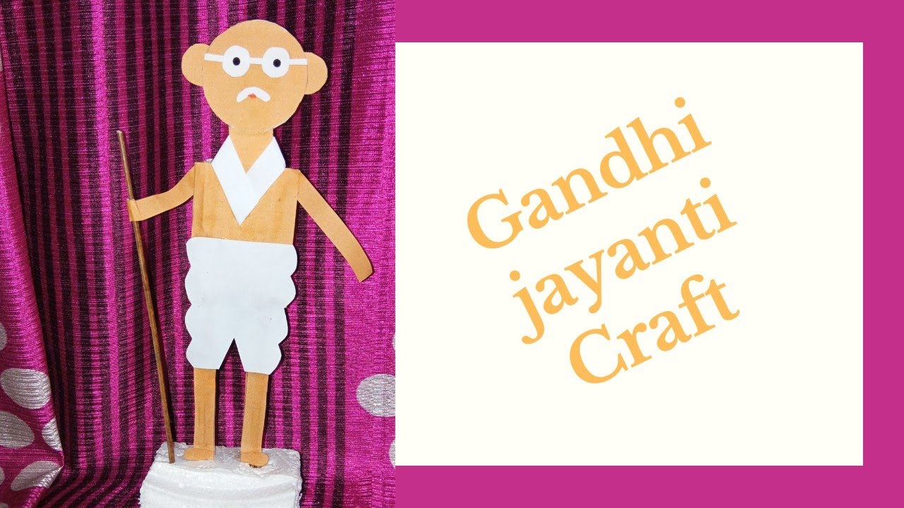 DIY Gandhi Jayanti Craft Using A4 Size Paper - YouTube