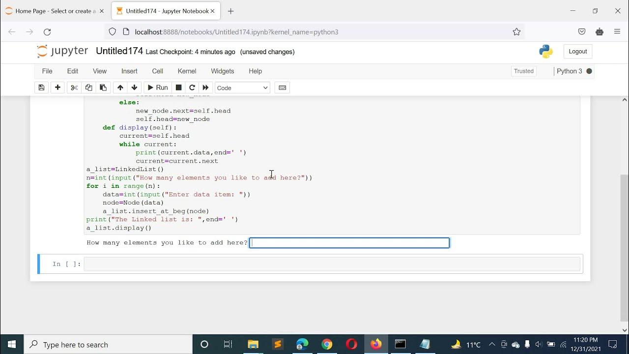 Python Program to Read a Linked List in Reverse - YouTube