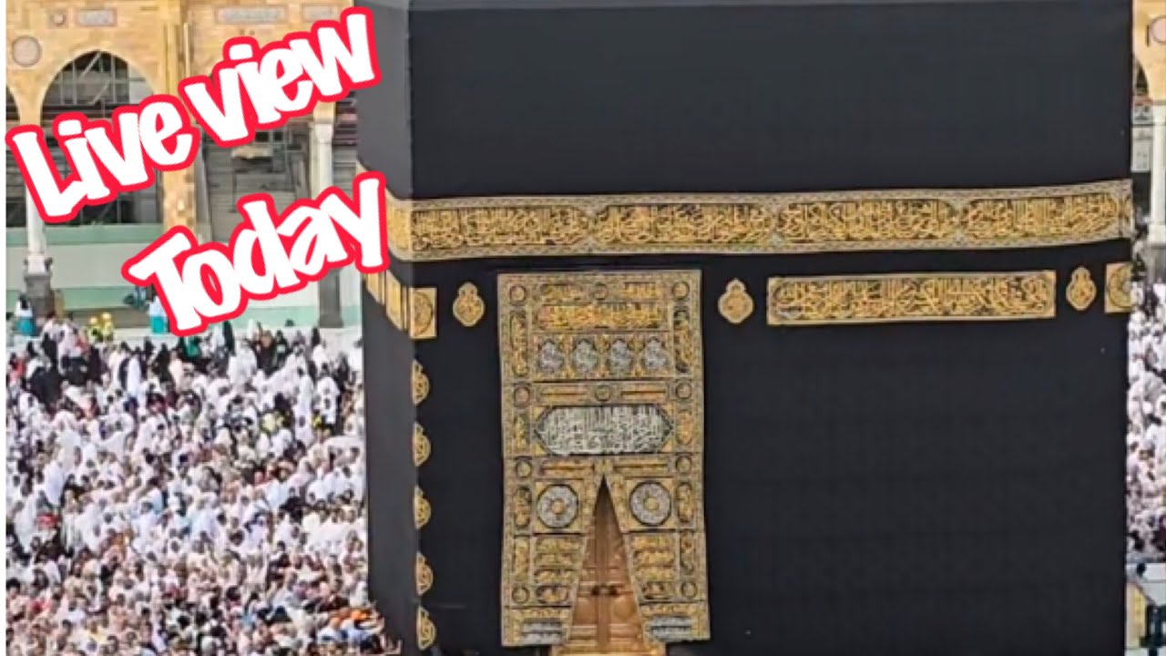 Entering mataaf area, live view khanakaaba,raise hands and make dua ...