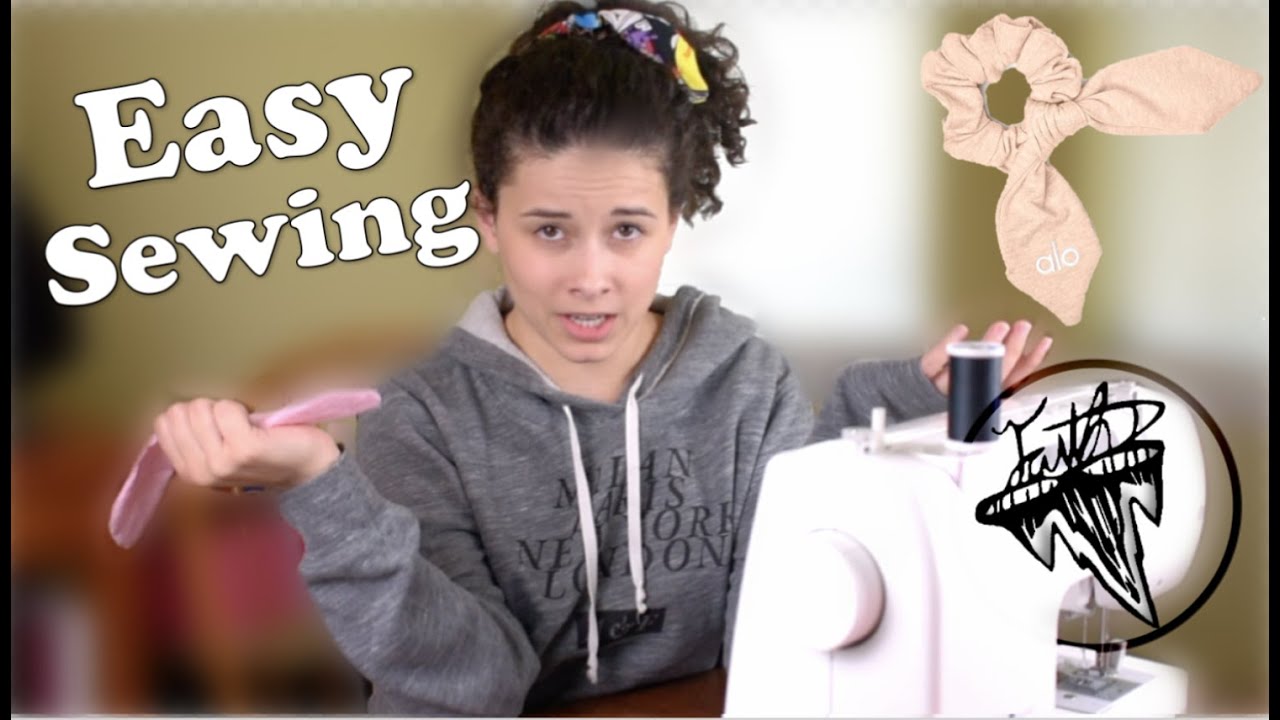 DIY hair bow scrunchies| Inspired by Alo Yoga - YouTube