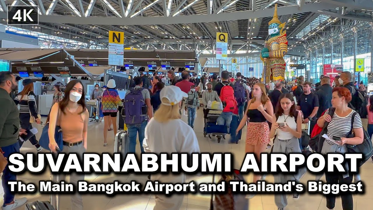 【🇹🇭 4K】Suvarnabhumi Bangkok Airport Today! - Walking Tour The Airport ...