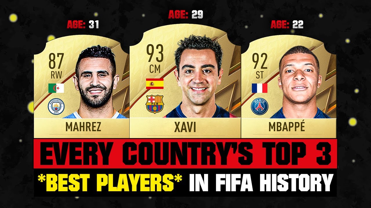 Every COUNTRY'S TOP 3 Best Players in FIFA HISTORY! 😱🤯 - YouTube