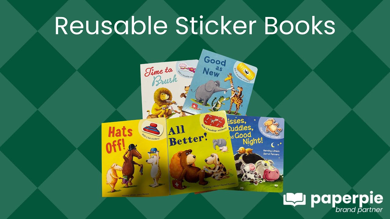 PaperPie Reusable Sticker Books - YouTube