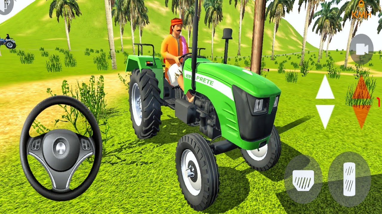 Farm Sim Tractor 3D Games! Off-road New Indian Cargo 3D Bast Tractor ...