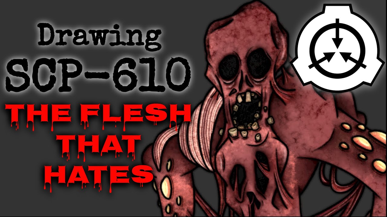 Drawing SCP-610 - The Flesh That Hates - YouTube
