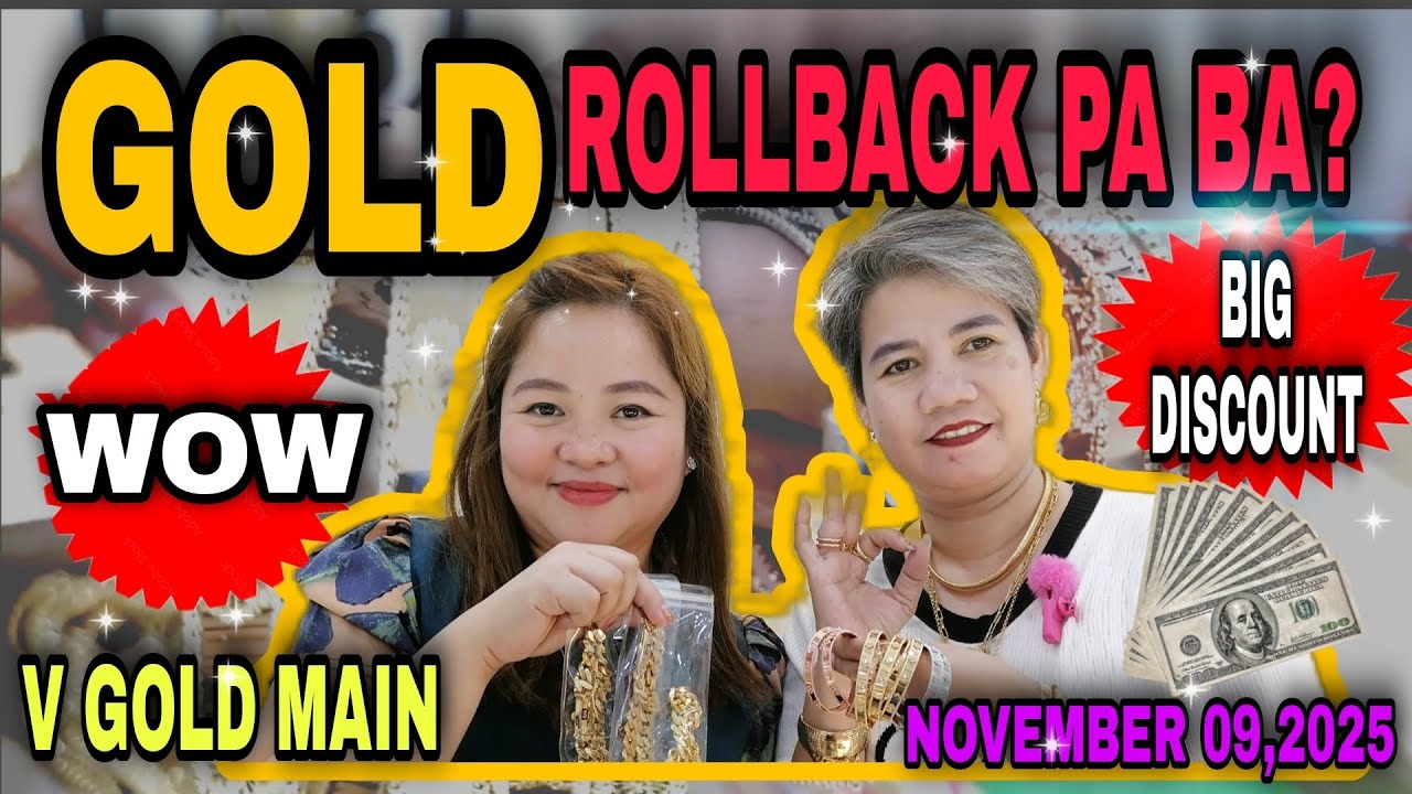 GOLD ROLLBACK PA BA? NOVEMBER 09,2025 VGOLD MAIN#gold #viral #jewellery ...