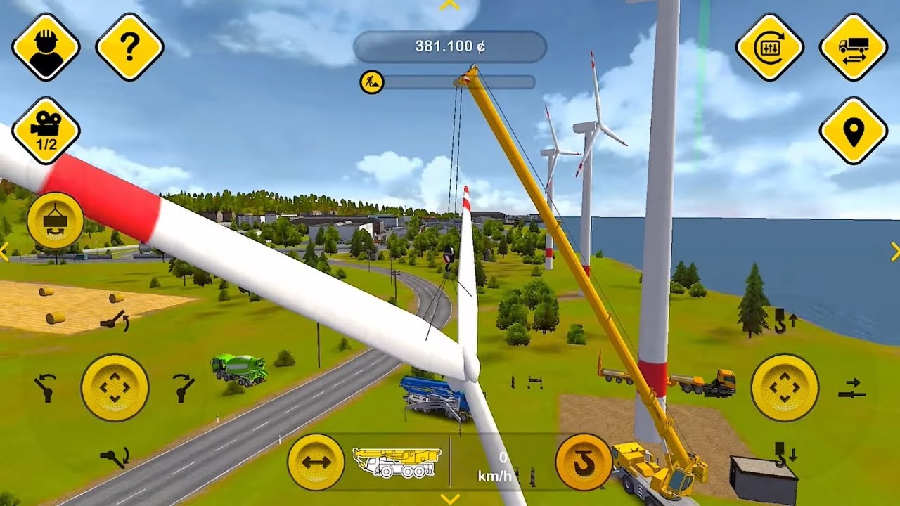 Construction Simulator 2014 - Wind Wheel - Gameplay - YouTube
