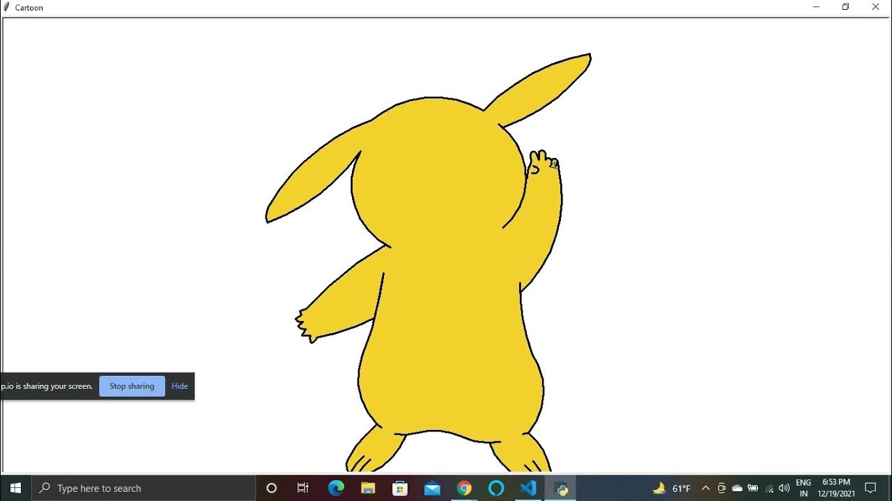Draw Pikachu with Python #pbh #python #coding - YouTube