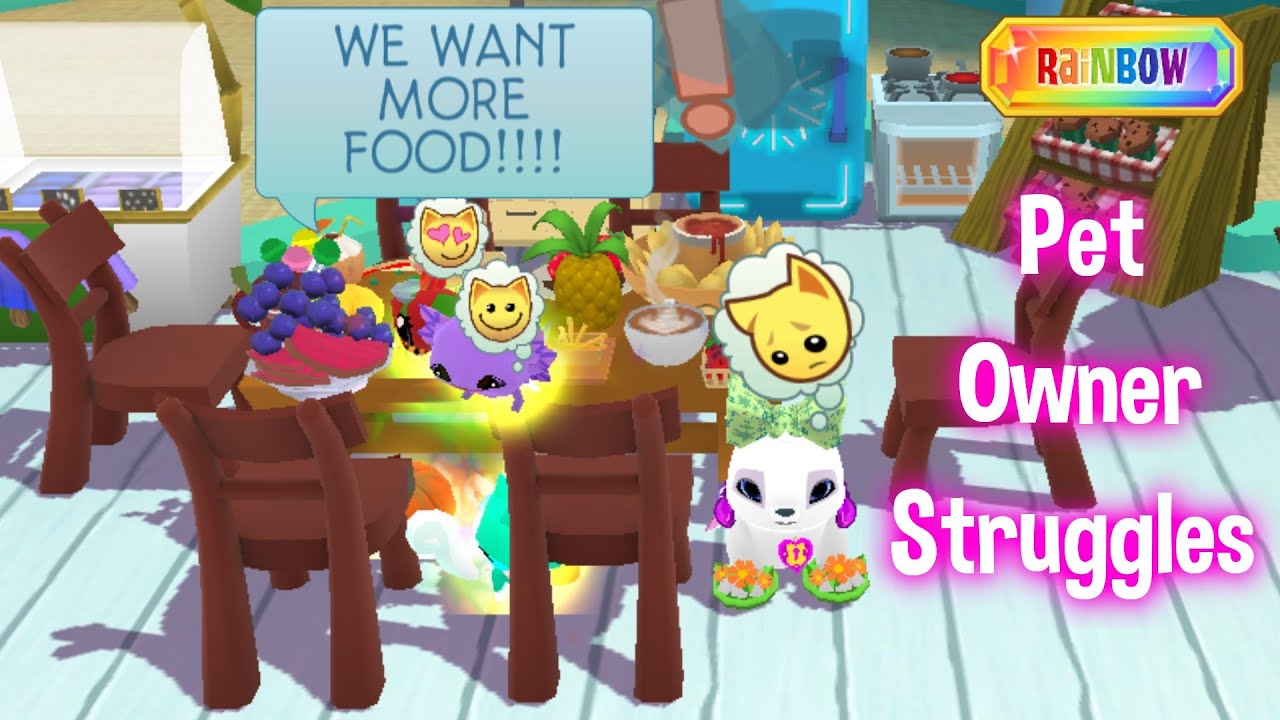 The STRUGGLES of a RAINBOW Pet Owner | Animal Jam Skit - YouTube