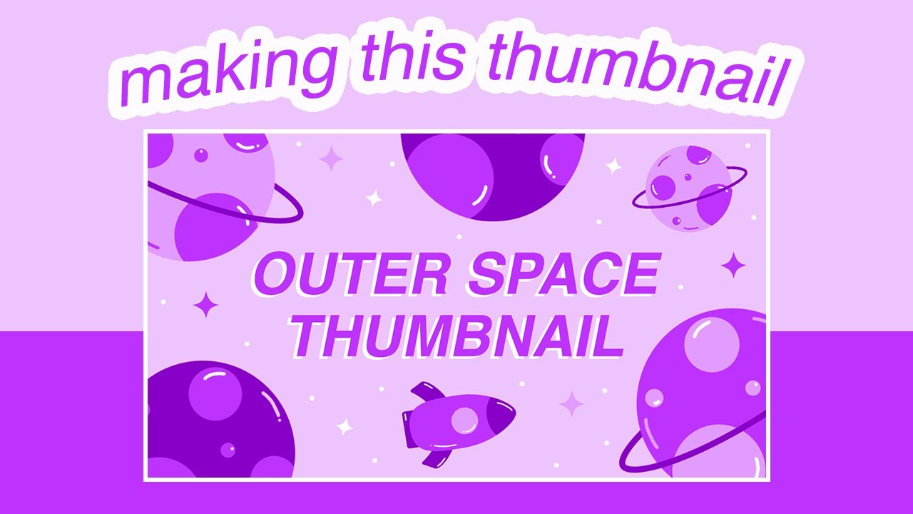 Making YouTube Custom Thumbnail in Photoshop | Outer Space Themed 🪐 ...