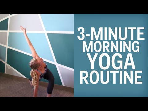The 3-Minute Yoga Routine To Jump Start Your Mornings