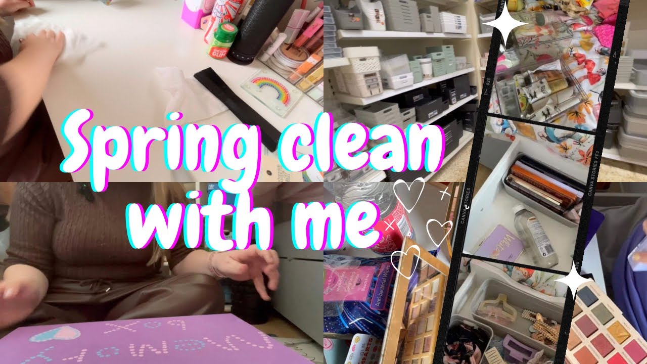 Spring deep clean with me | organising my draws & full room - YouTube