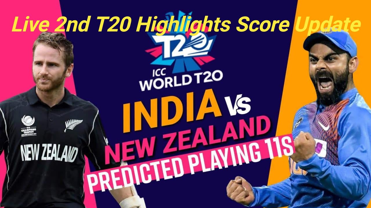 Indian VS Newzealand 2nd T20 Live score update - YouTube