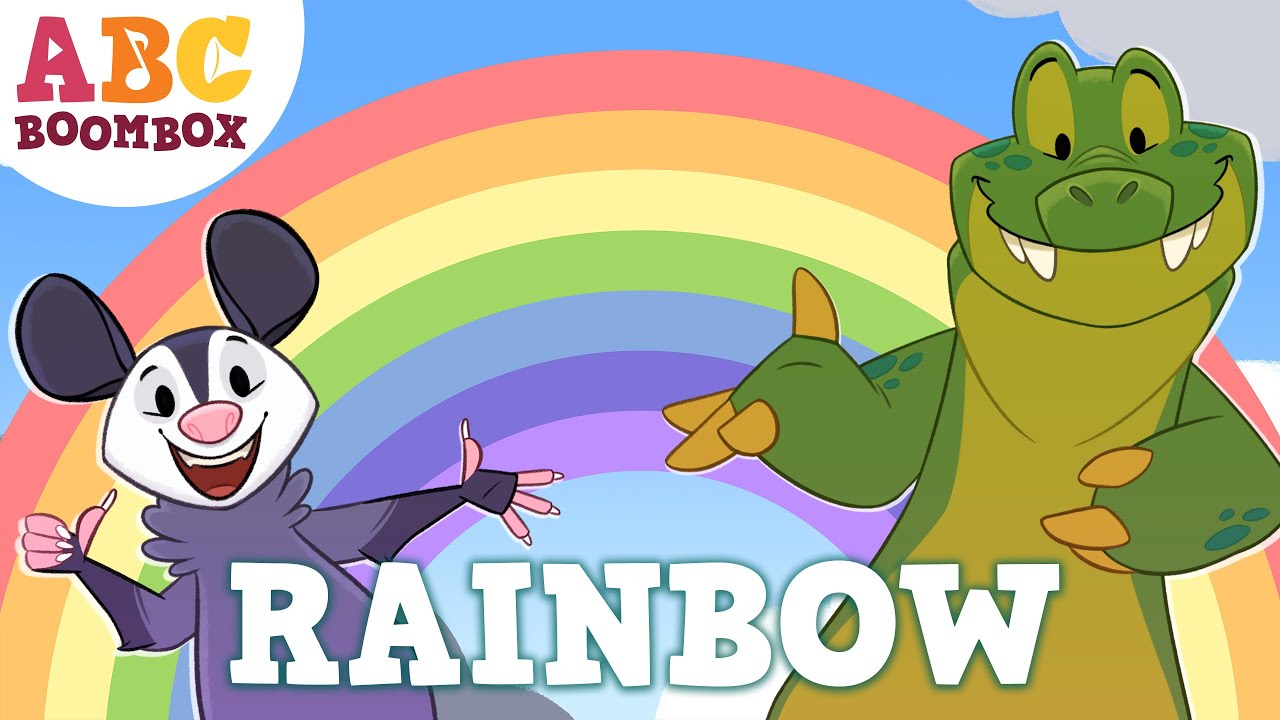 Learn Colors of the Rainbow 🌈 Rainy Day Dance Party 🌦️ Rainbow Song for ...