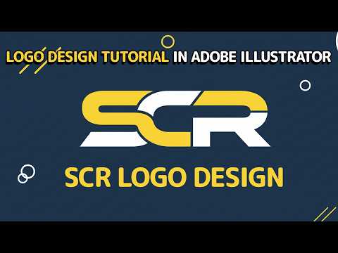 Professional SCR Letter Logo Design| Adobe Illustrator | Beginners Tutorial | Tech Birds #logodesign